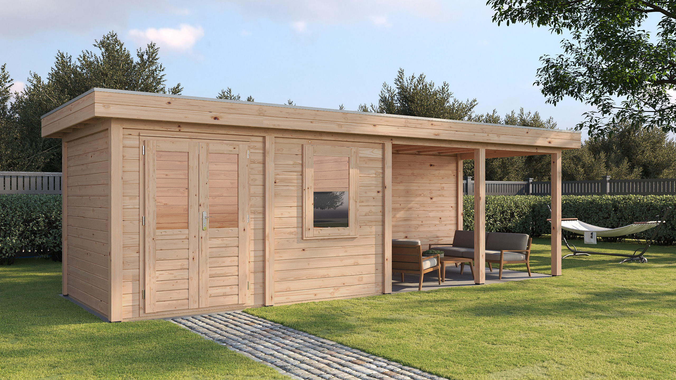 Elegant Belfast Summer House 788 x 250cm - Your Private Haven