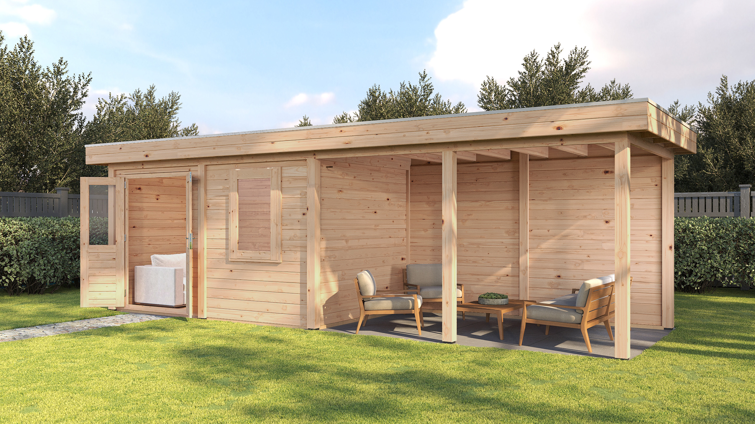 Elegant Belfast Summer House 788 x 250cm - Your Private Haven