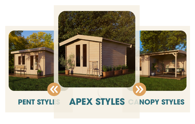 triple section – Easy Log Cabins